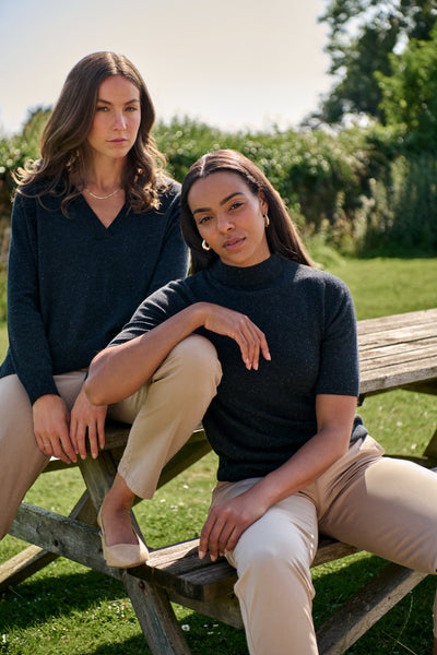 Black Nep Fine mock Pullover – Maxted Clothing